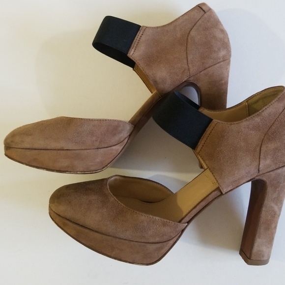 J. Crew | Shoes | J Crew Jayne Tan Suede Platform Heels 55 | Poshmark
